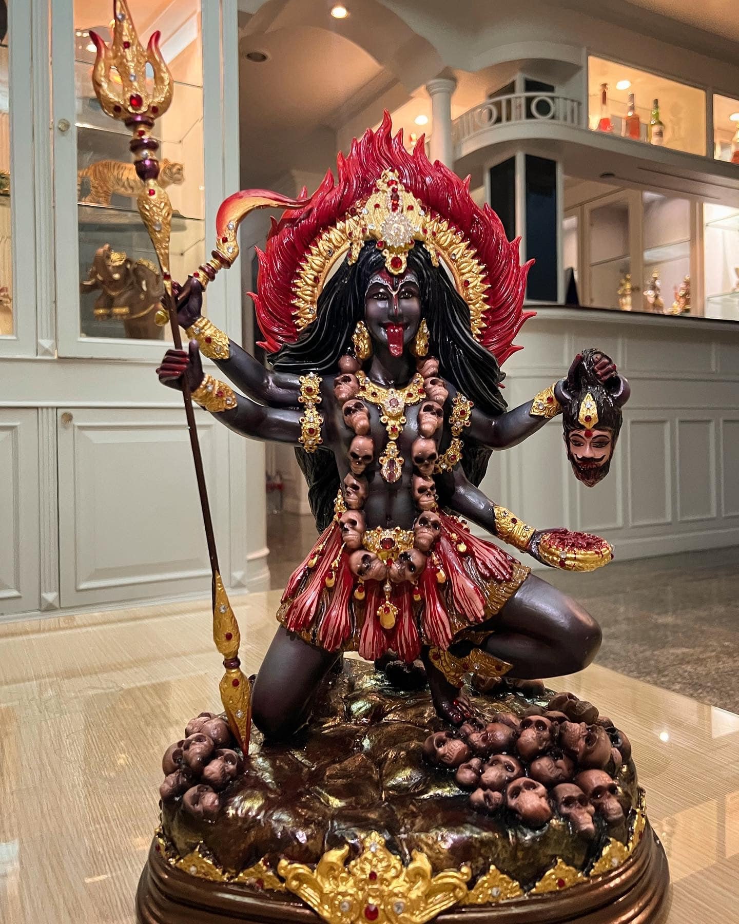 Kali Statue Silica Resin Work Goddess Kali Idol Kali Large Statue Maa ...