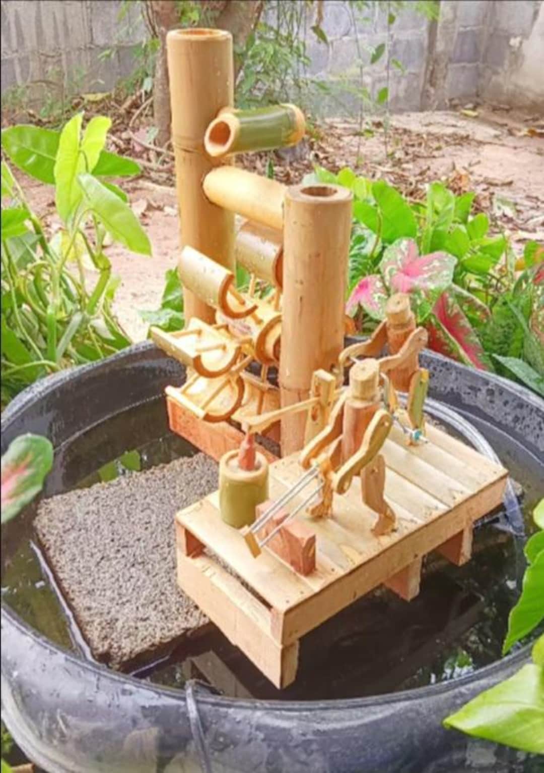 Shishi Odoshi Fountain Japanese Style Table Top Bamboo Fountain Indoor ...