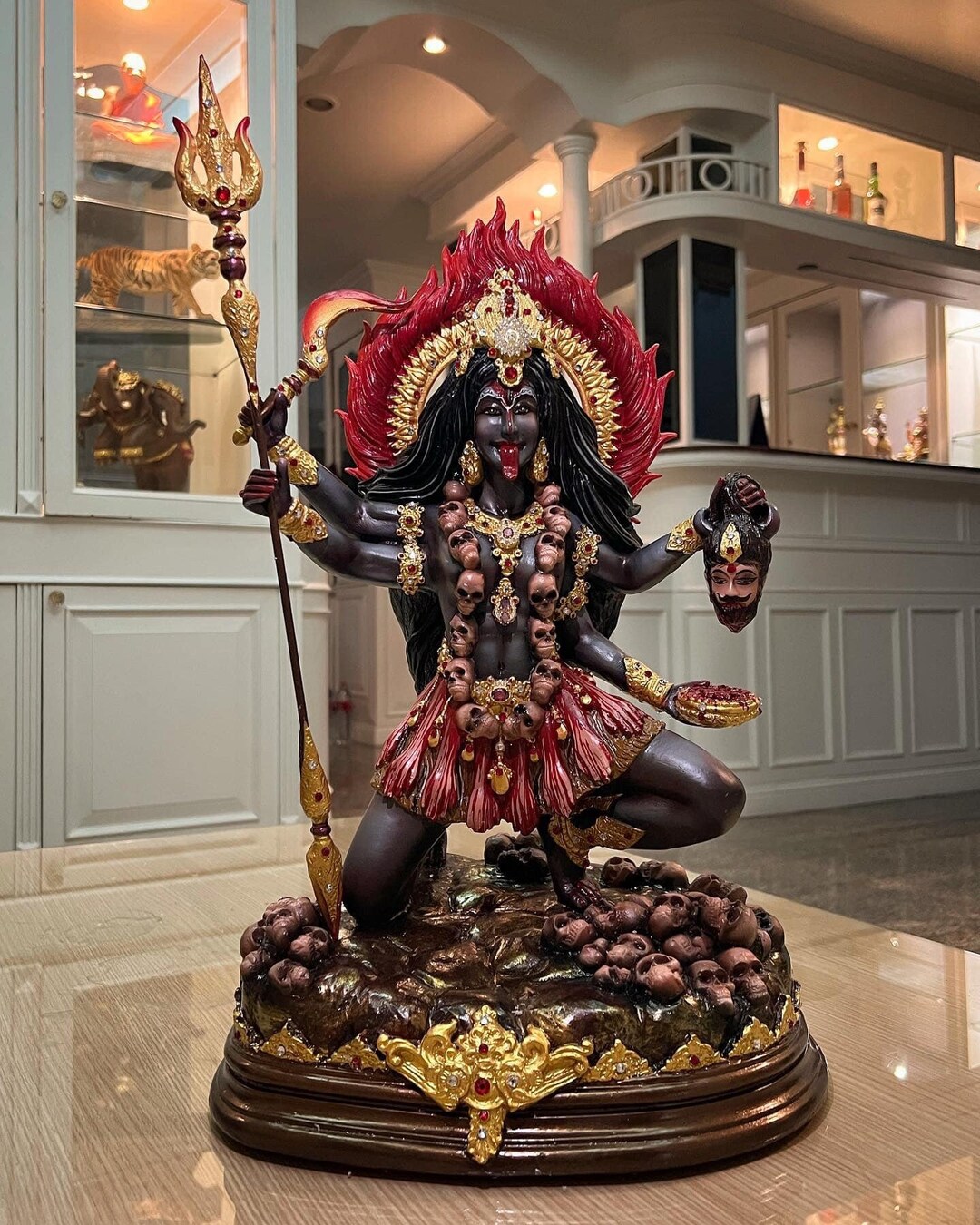 Kali Statue Silica Resin Work Goddess Kali Idol Kali Large Statue Maa ...