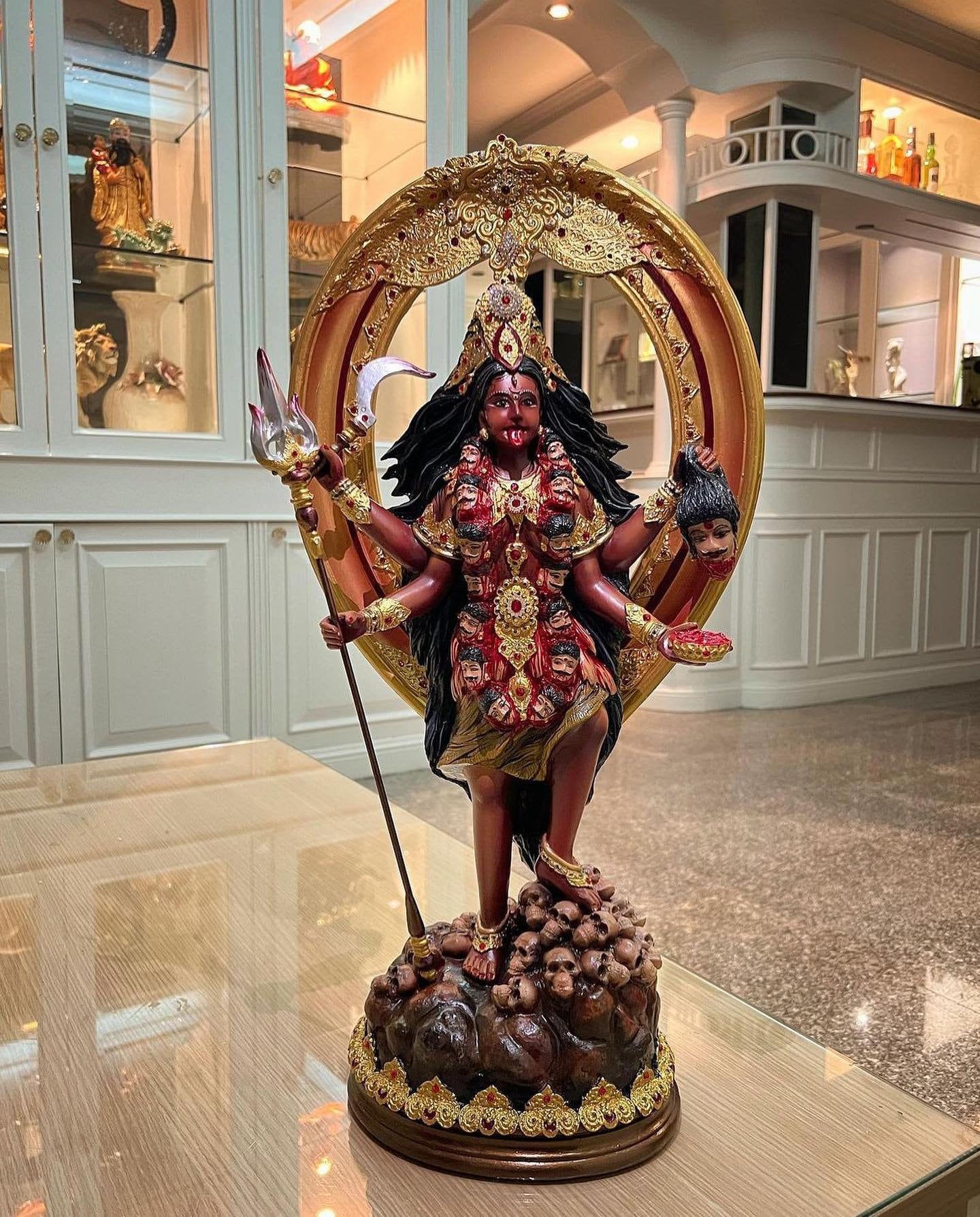 Kali Statue Height 60 Width 32 Depth 28 Cm Silica Resin Work Goddess ...
