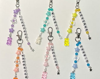 Custom K-pop Keychain photo Version - Etsy