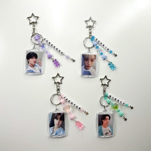 Custom K-pop Keychain photo Version - Etsy