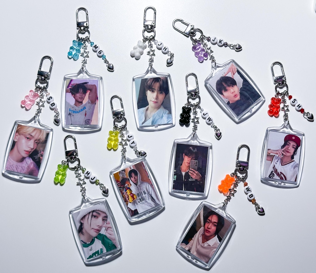 Custom K-pop Photo Keychain - Etsy