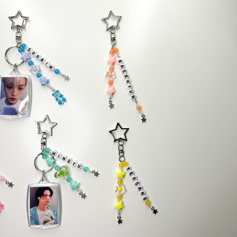 Custom K-pop Keychain photo Version - Etsy