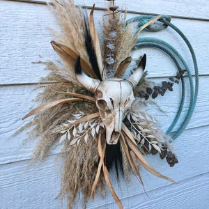 Western Lasso Wreath Home Decor Western Rope Wreath Farmhouse Decor ...