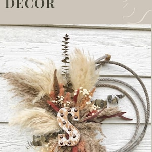 Rope Wreath Western Ranch Gift Decor Rustic Ranch Wall Art Custom ...