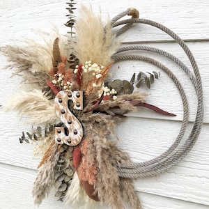 Rope Wreath Western Ranch Gift Decor Rustic Ranch Wall Art Custom ...