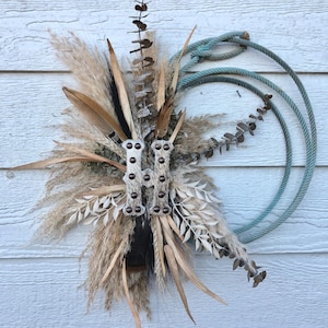 Western Lasso Wreath Home Decor Western Rope Wreath Farmhouse Decor ...