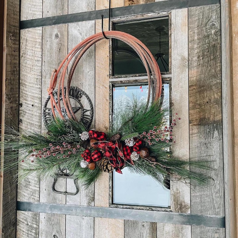 Rope Christmas Wreath - Etsy