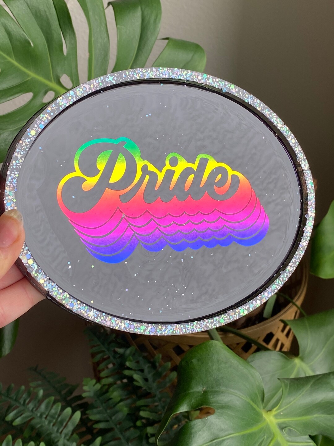 Pride rolling tray, rolling tray, jewelry dish resin tray, jewelry dish ...