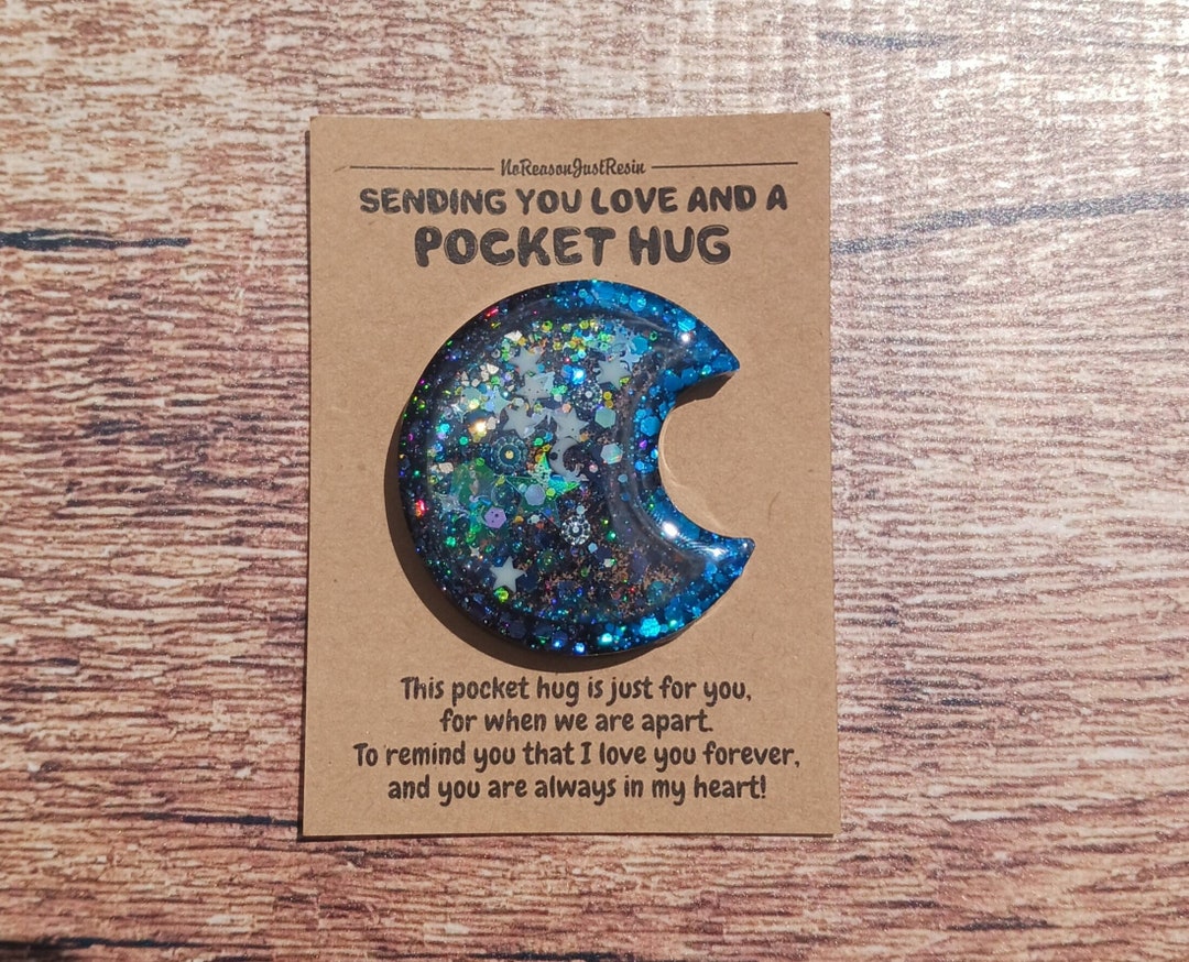 Moon Shaker Pocket Hug Sparkly Stars Pocket Pal Thinking of You Fidget ...