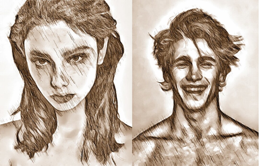 I Will Draw Your Future Husband or Wife Portrait, Psychic Reading ...