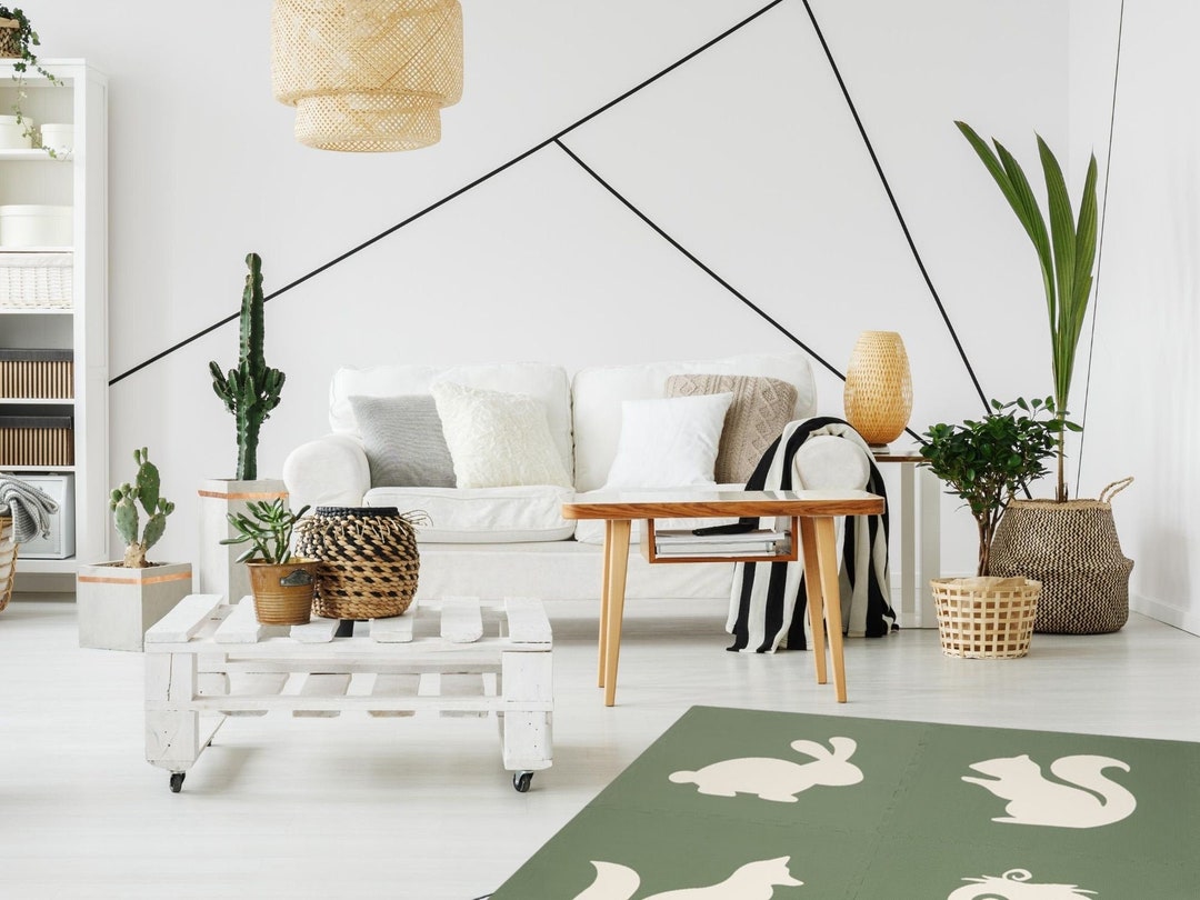 Forest Woodland Themed Soft Play Mats Eva Foam Non Slip Baby Safe Soft ...