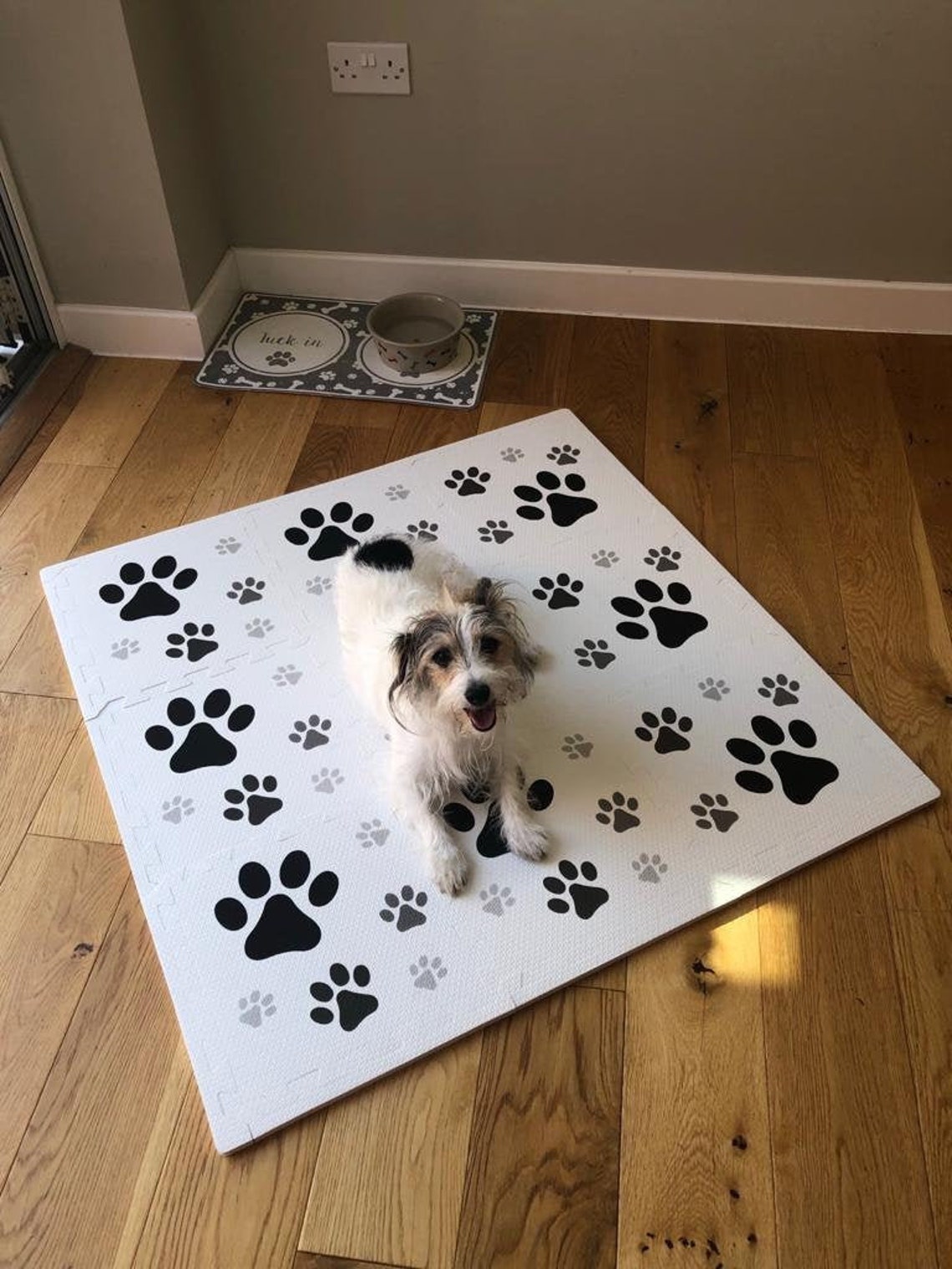 Puppy Paw Dog Themed Nature Inspired Playmat EVA Foam Soft Play Mat ...