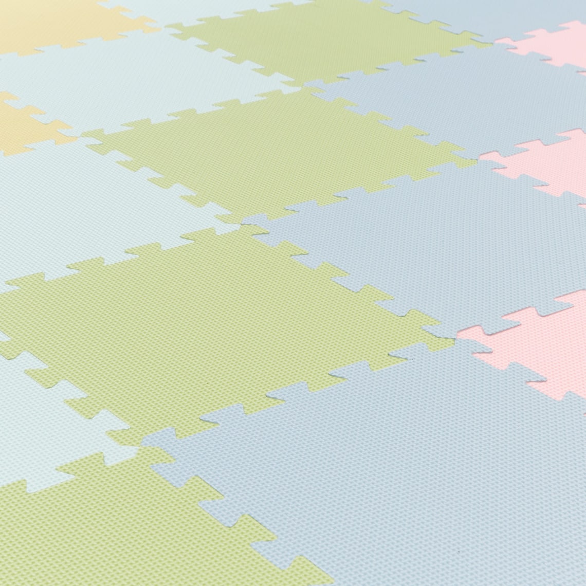 Pastel Soft Foam Baby Play Mats Bundle for Play Room, Baby Gym and ...