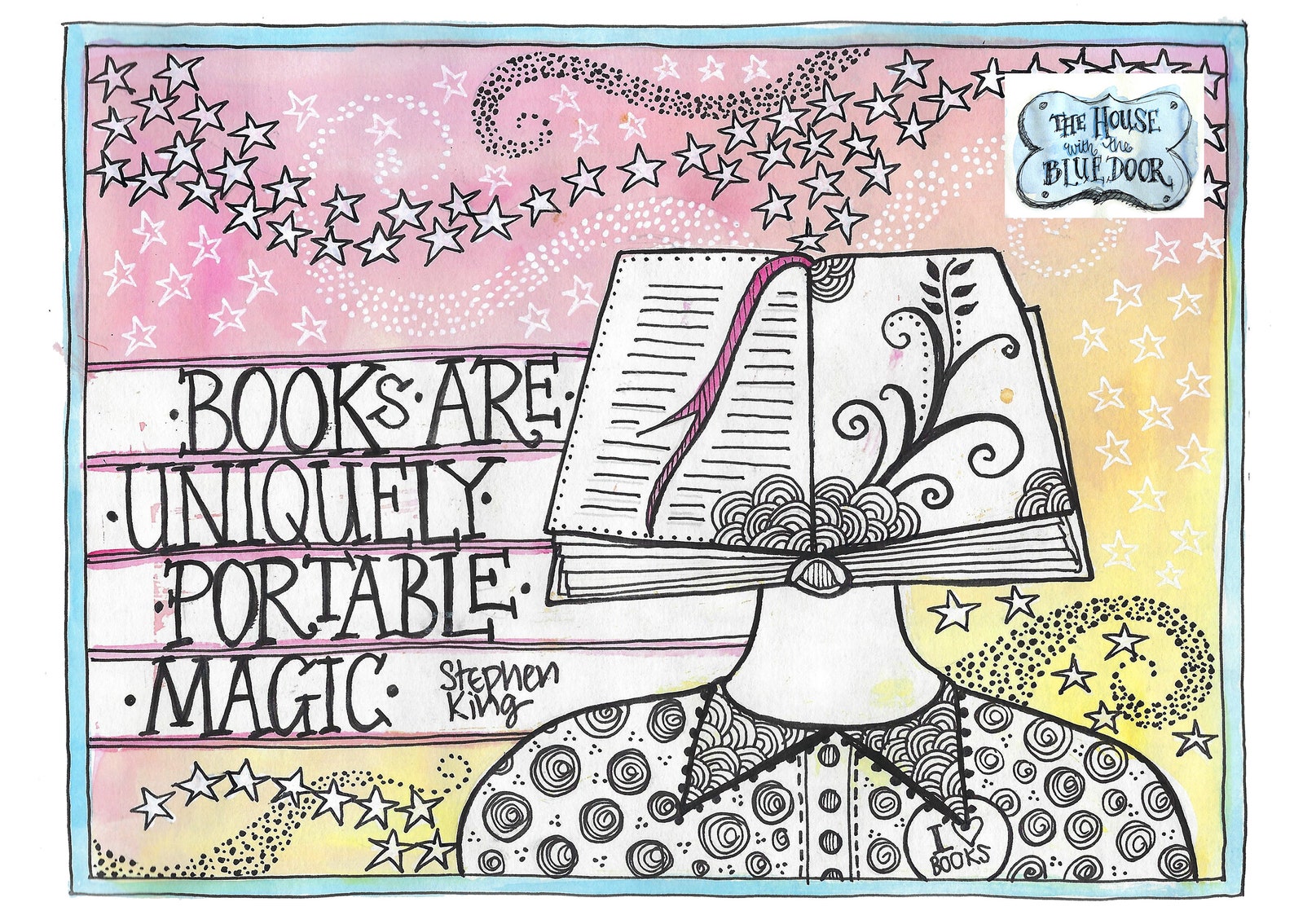 Books Are Uniquely Portable Magic - Etsy