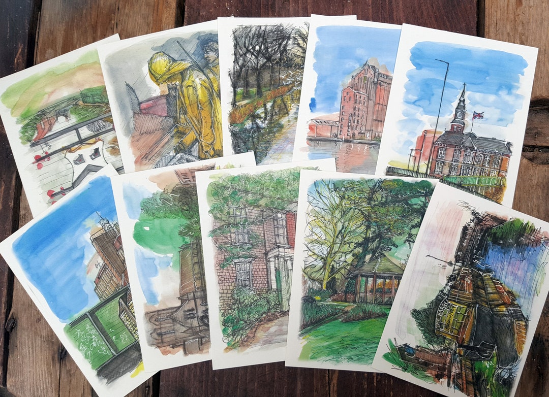 Set of 10 Grimsby Postcards - Etsy UK