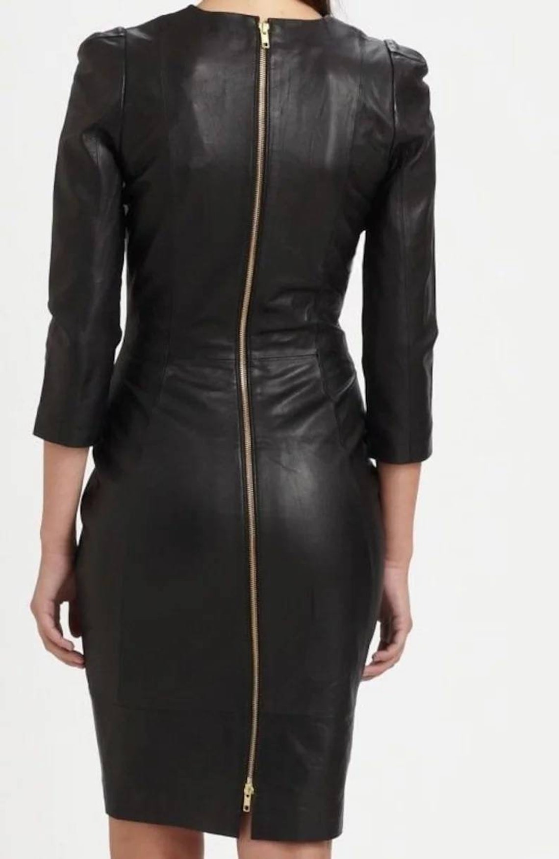 Leather Dress Womenhandmade Genuine Leather Dress Customize - Etsy