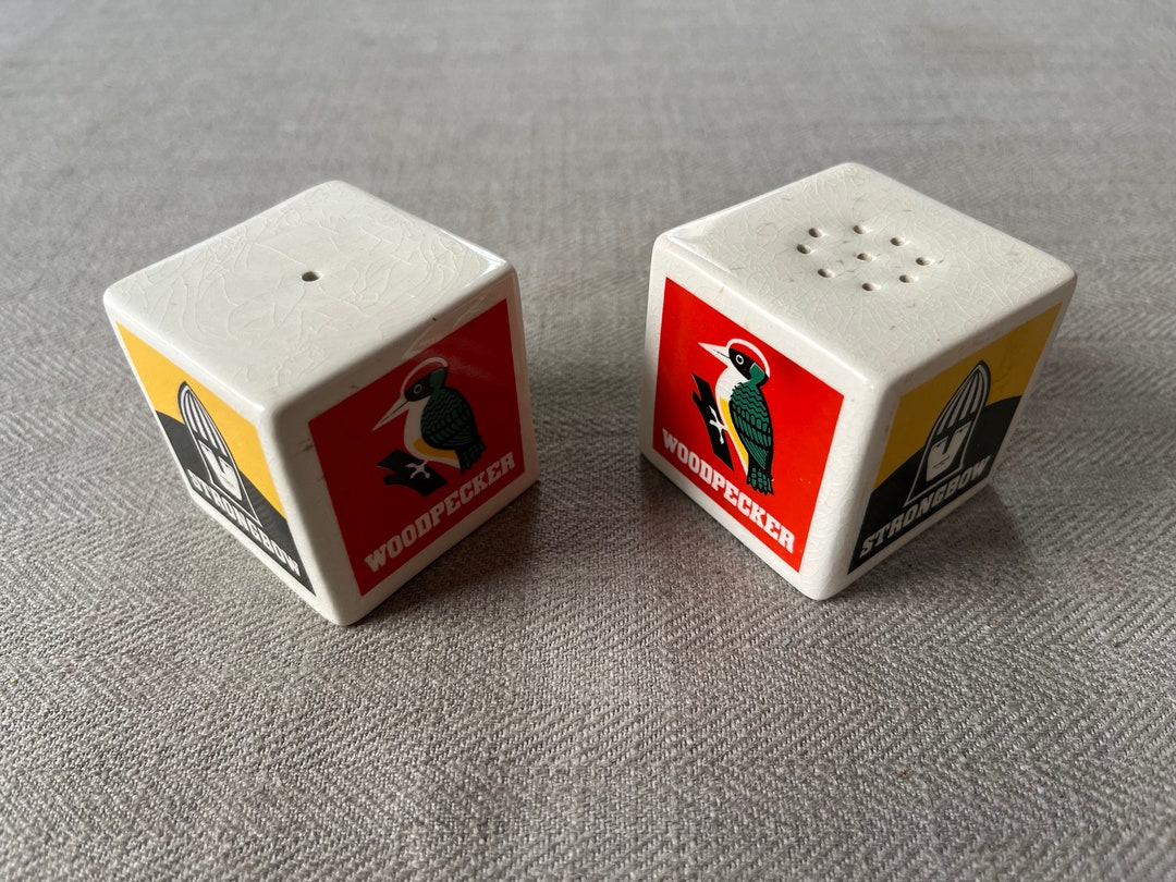 Vintage Woodpecker / Strongbow Salt & Pepper Cruet Set. - Etsy