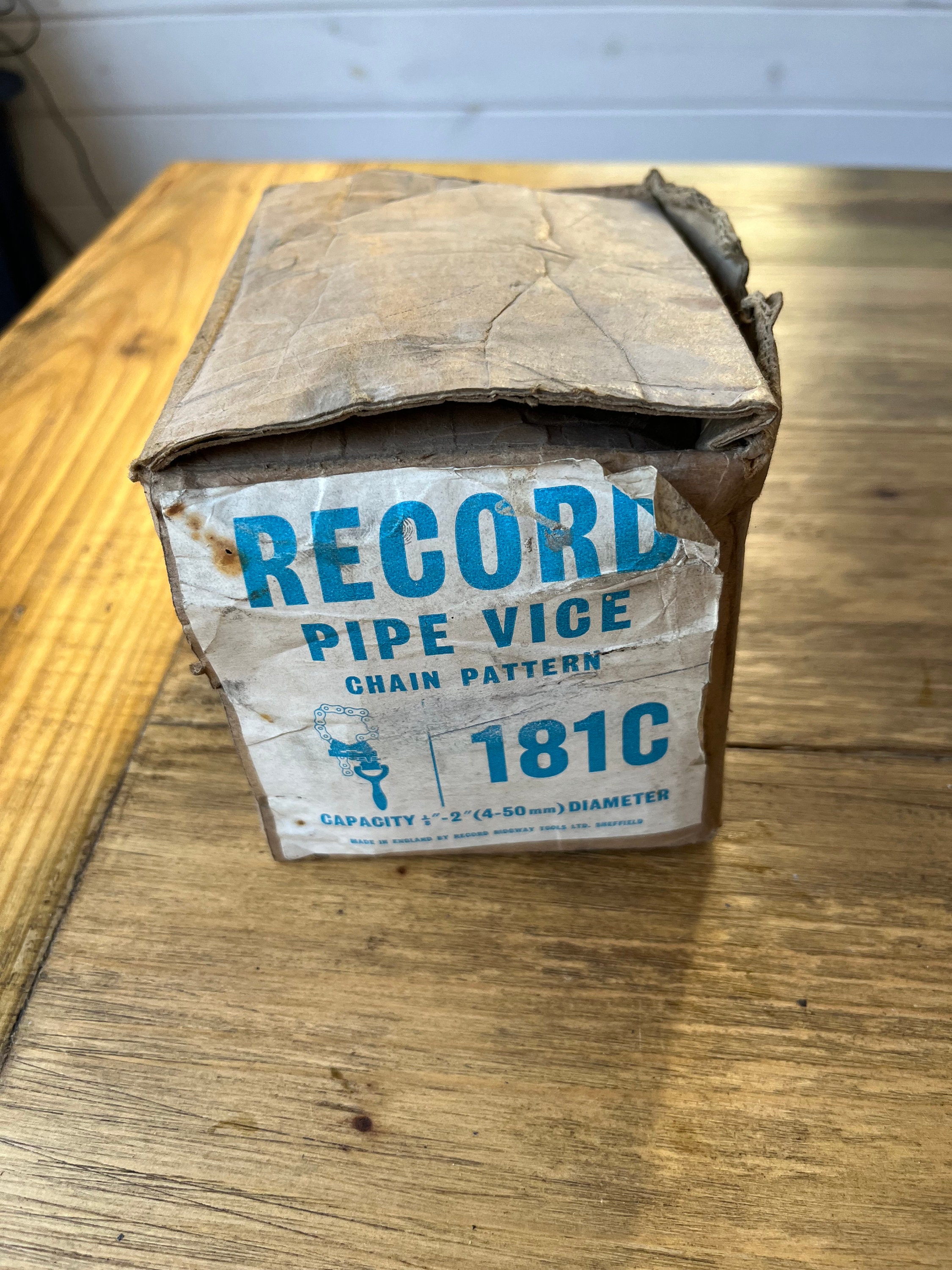Vintage Record Pipe Vice Chain Pattern No 181c 1/8 to 2 Diameter. - Etsy