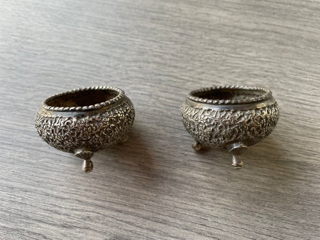 Silver Coloured Small Decorative Vessels. - Etsy