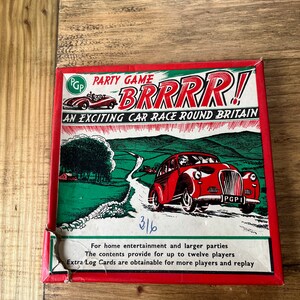 Vintage BRRRR Car Racing Card Game. Game No 5. - Etsy