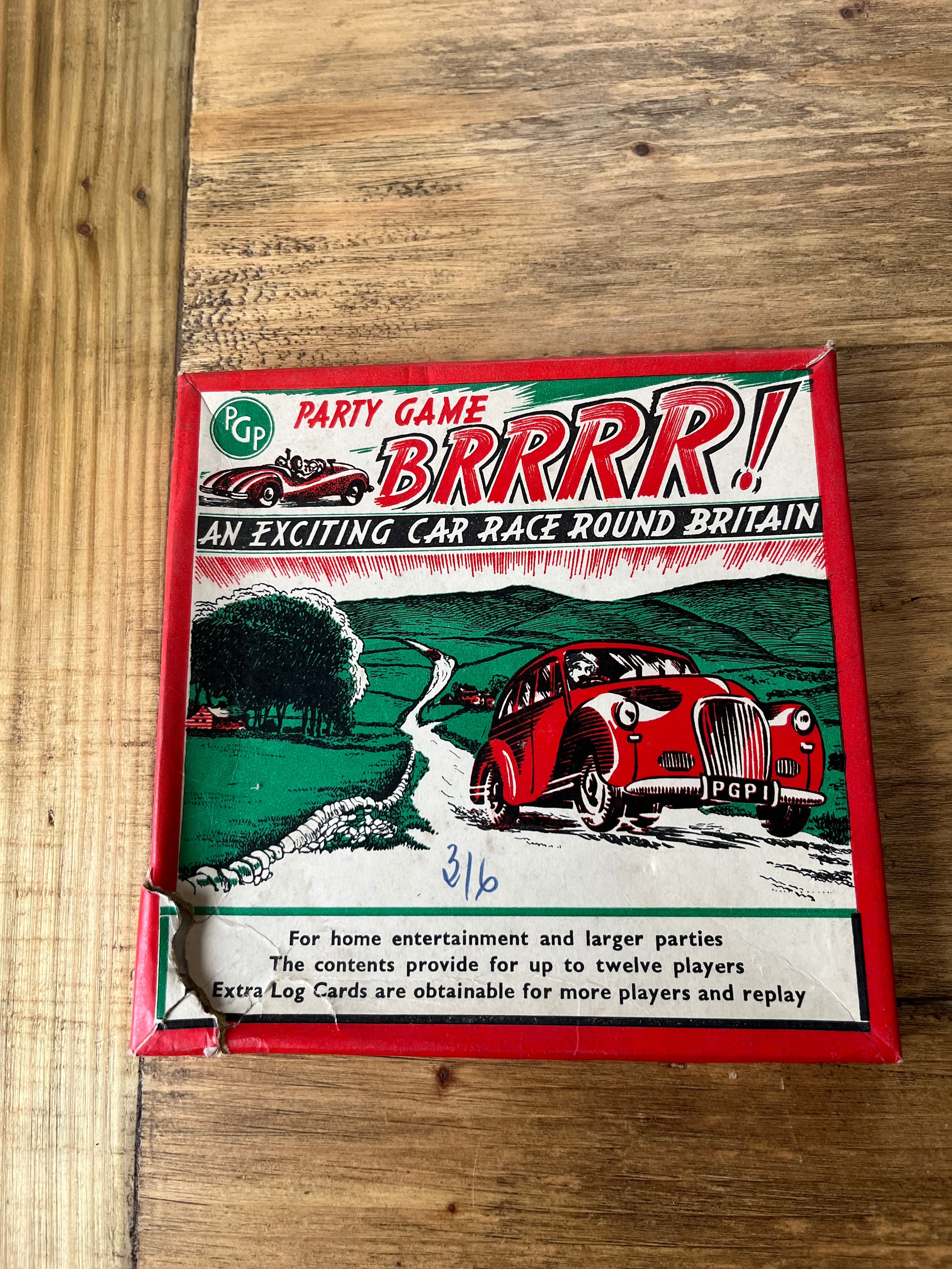 Vintage BRRRR Car Racing Card Game. Game No 5. - Etsy