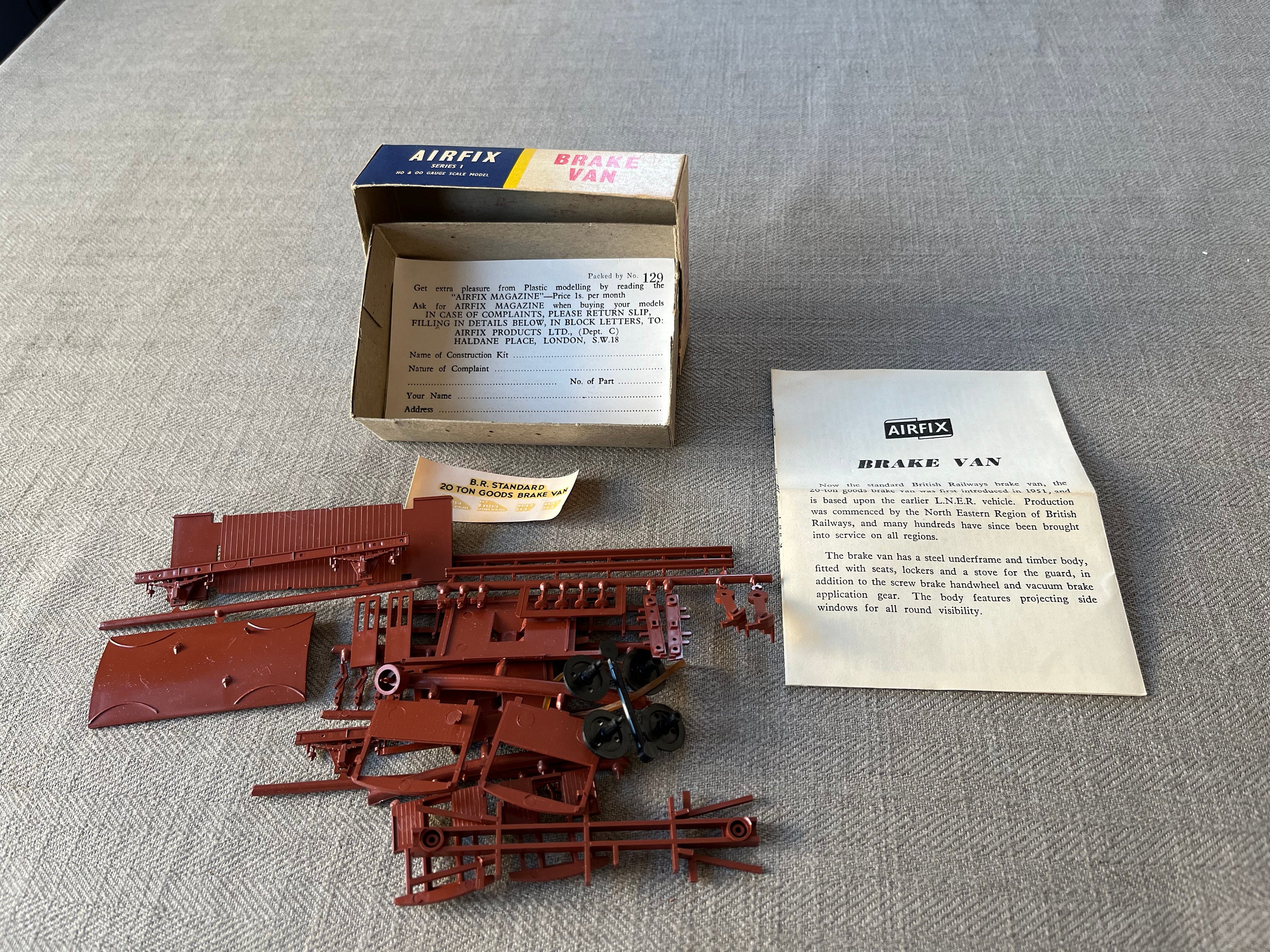 Vintage Airfix Brake Van, Series 1 - Etsy UK