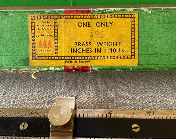 Vintage John Rabone & Sons Water Finding Rule No 596 in Original Box ...