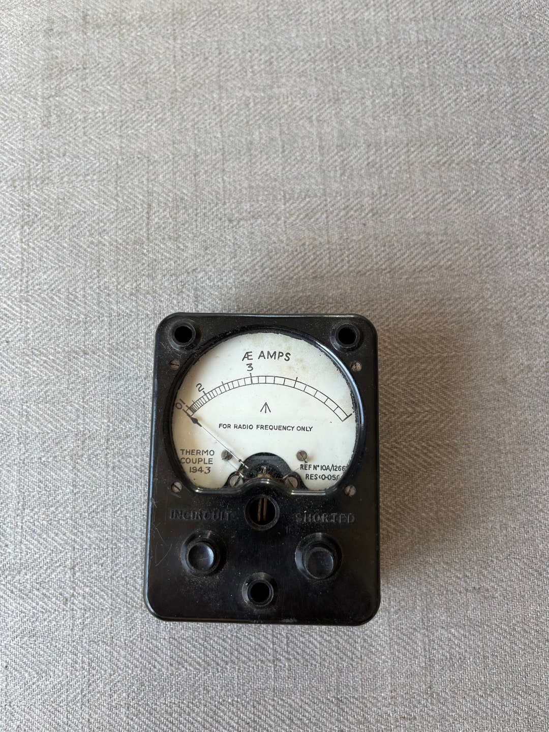 Vintage MOD Ex-military AMP Meter for Radio Frequency Only. - Etsy UK