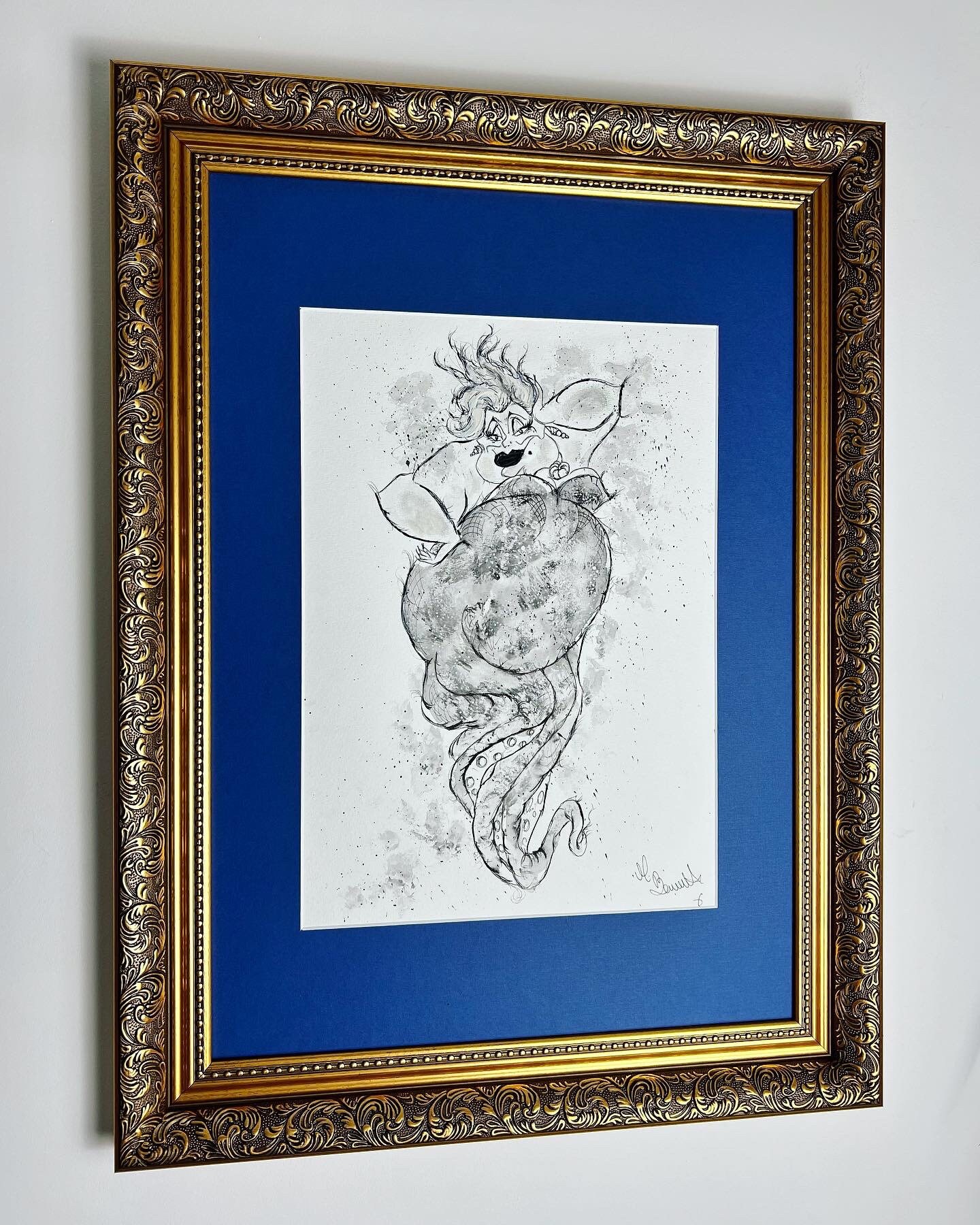 Ursula the Little Mermaid Original Signed Framed Painting - Etsy