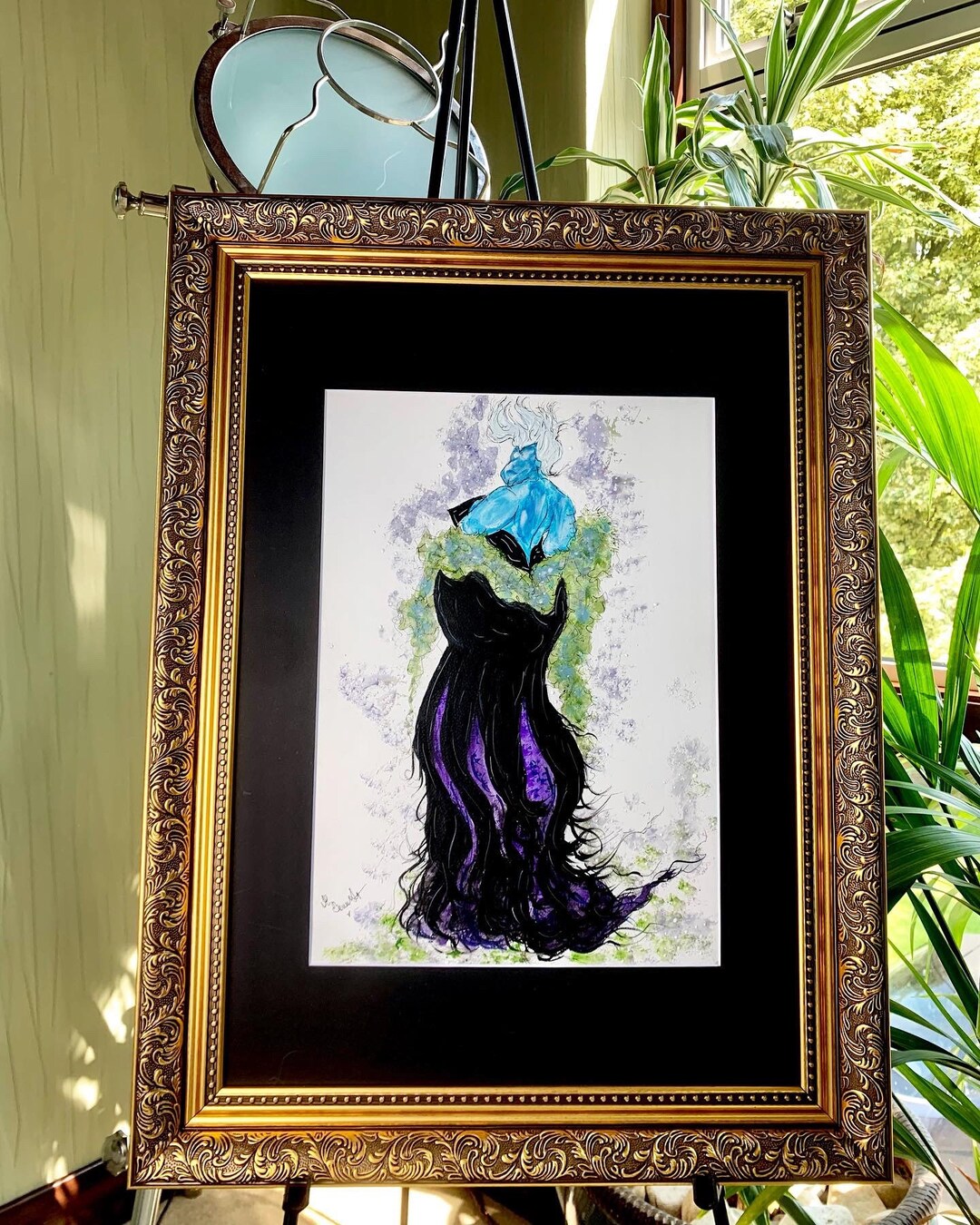 Ursula the Little Mermaid Original Signed Framed Painting Disney ...