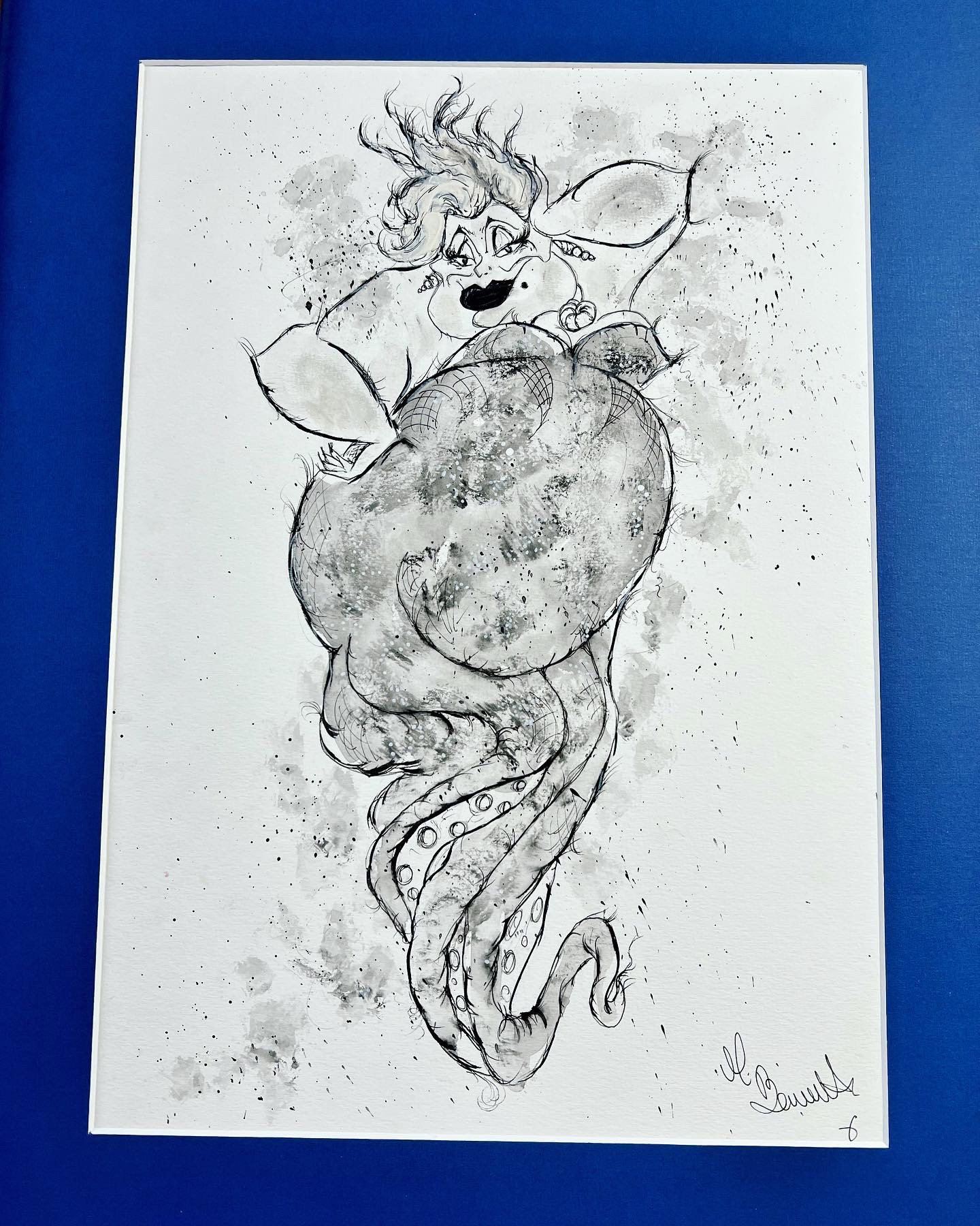 Ursula the Little Mermaid Original Signed Framed Painting - Etsy