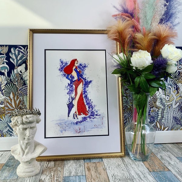 Jessica Rabbit Wall Art - Etsy