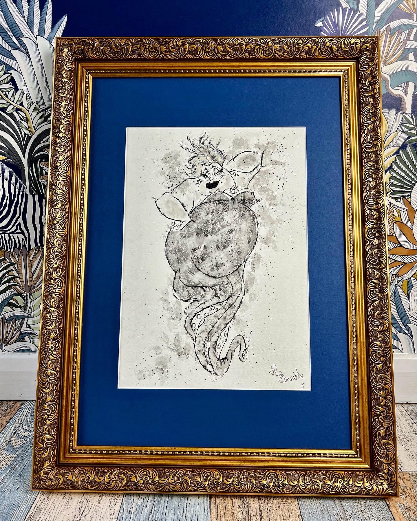 Ursula the Little Mermaid Original Signed Framed Painting - Etsy