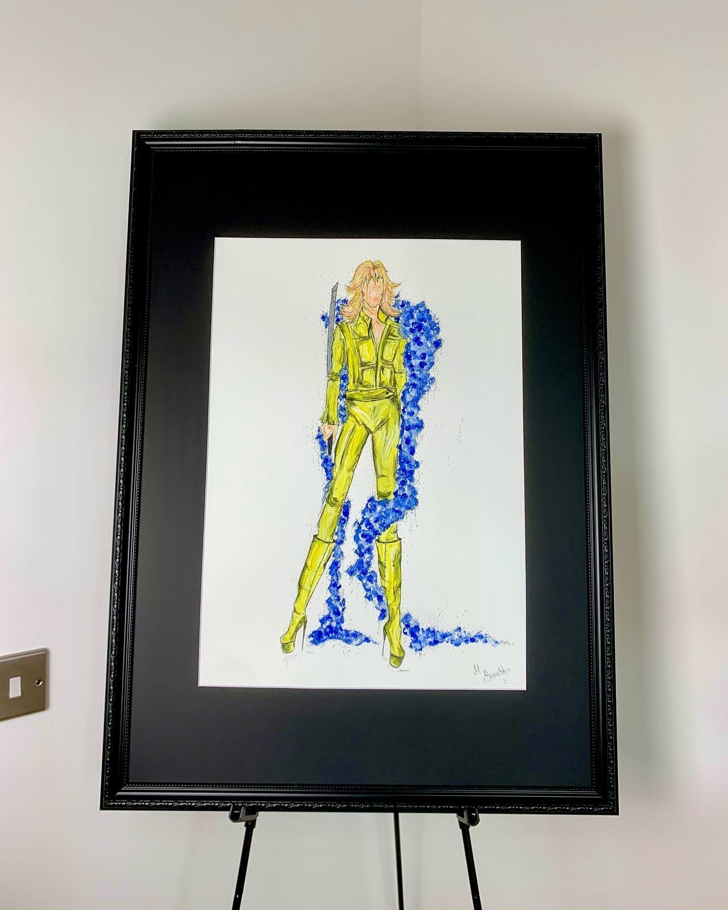 Kill Bill Painting Framed Original Kill Bill Art Uma | Etsy