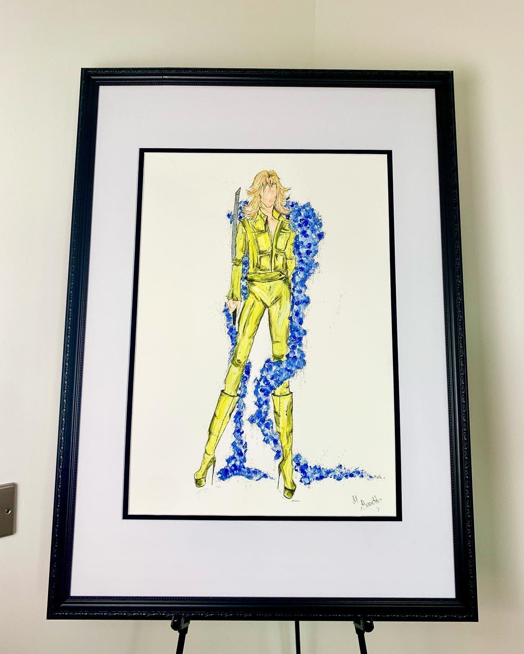 Kill Bill Painting Framed Original Kill Bill Art Uma - Etsy