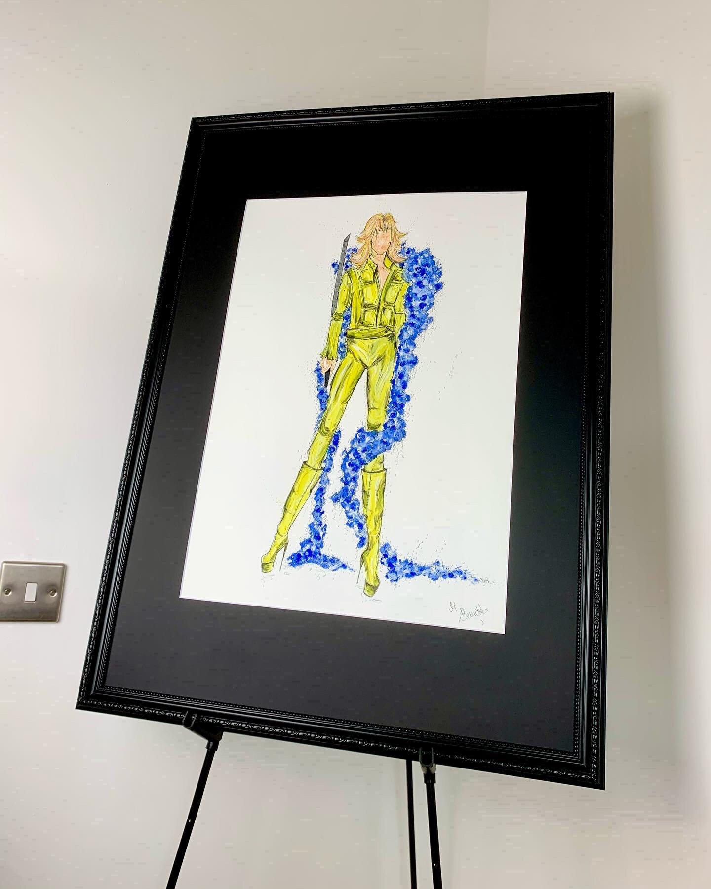 Kill Bill Painting Framed Original Kill Bill Art Uma | Etsy