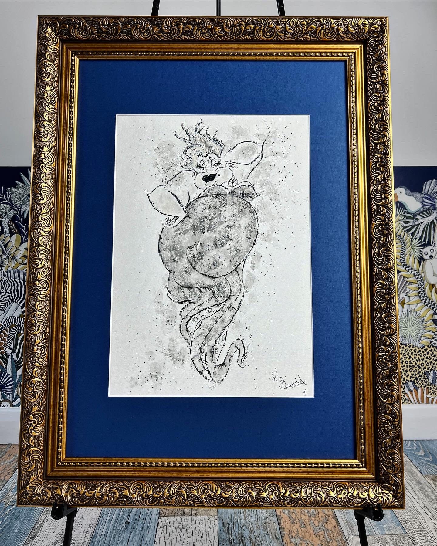 Ursula the Little Mermaid Original Signed Framed Painting - Etsy