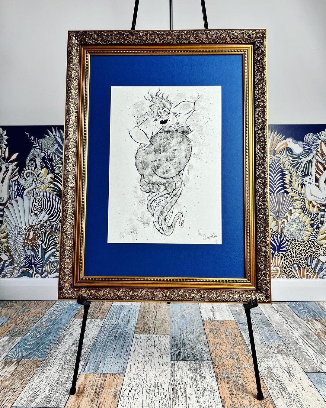Ursula the Little Mermaid Original Signed Framed Painting Disney ...