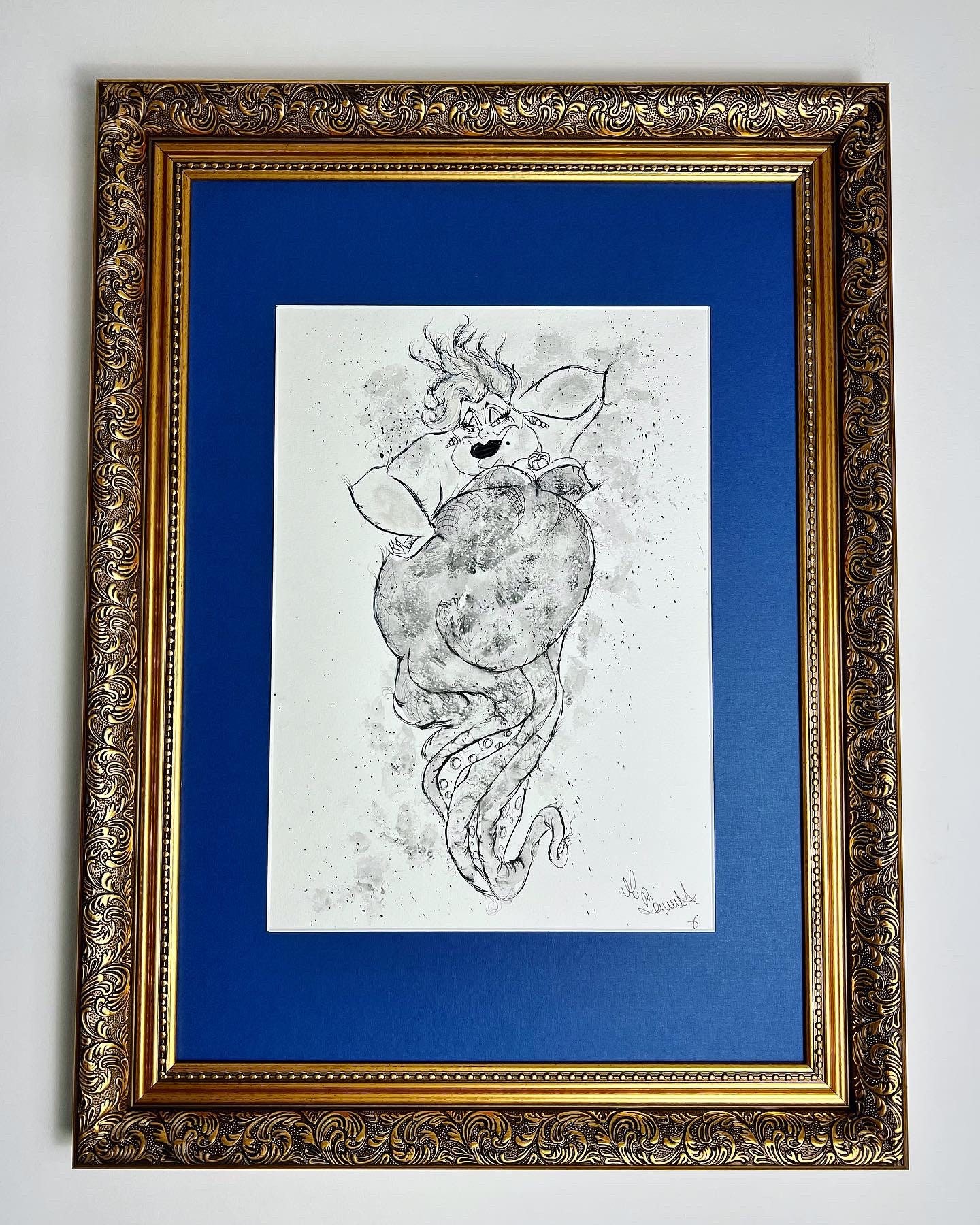 Ursula the Little Mermaid Original Signed Framed Painting - Etsy
