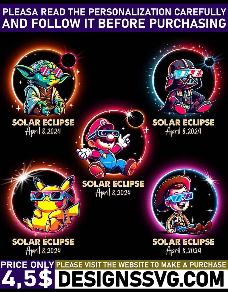 10 BEST Cartoon Total Solar Eclipse Png Bundle, Twice in A Lifetime ...