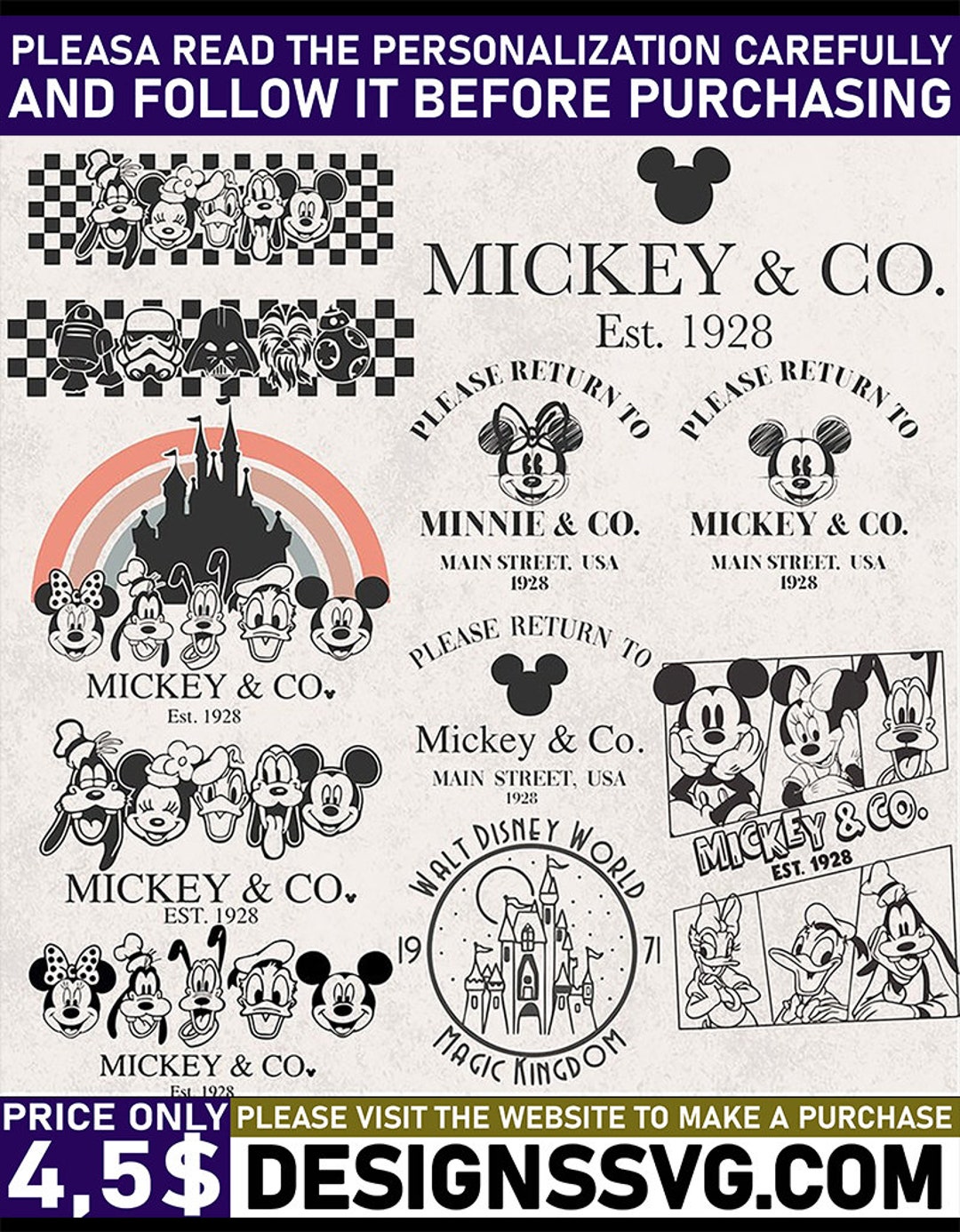 Mega Mickeyy & Friends SVG Bundle, Family Vacation Png, Family Trip SVG ...