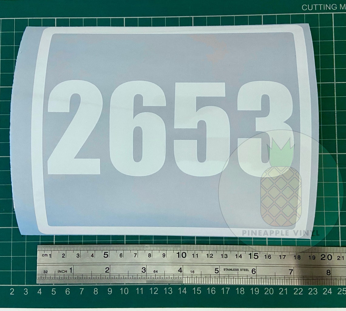 Custom Bin Number Vinyl Decal Sticker For wheelie bin | Etsy