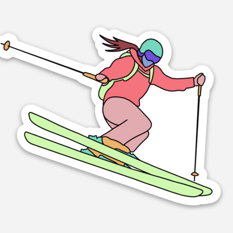 Ski Stickers - Etsy