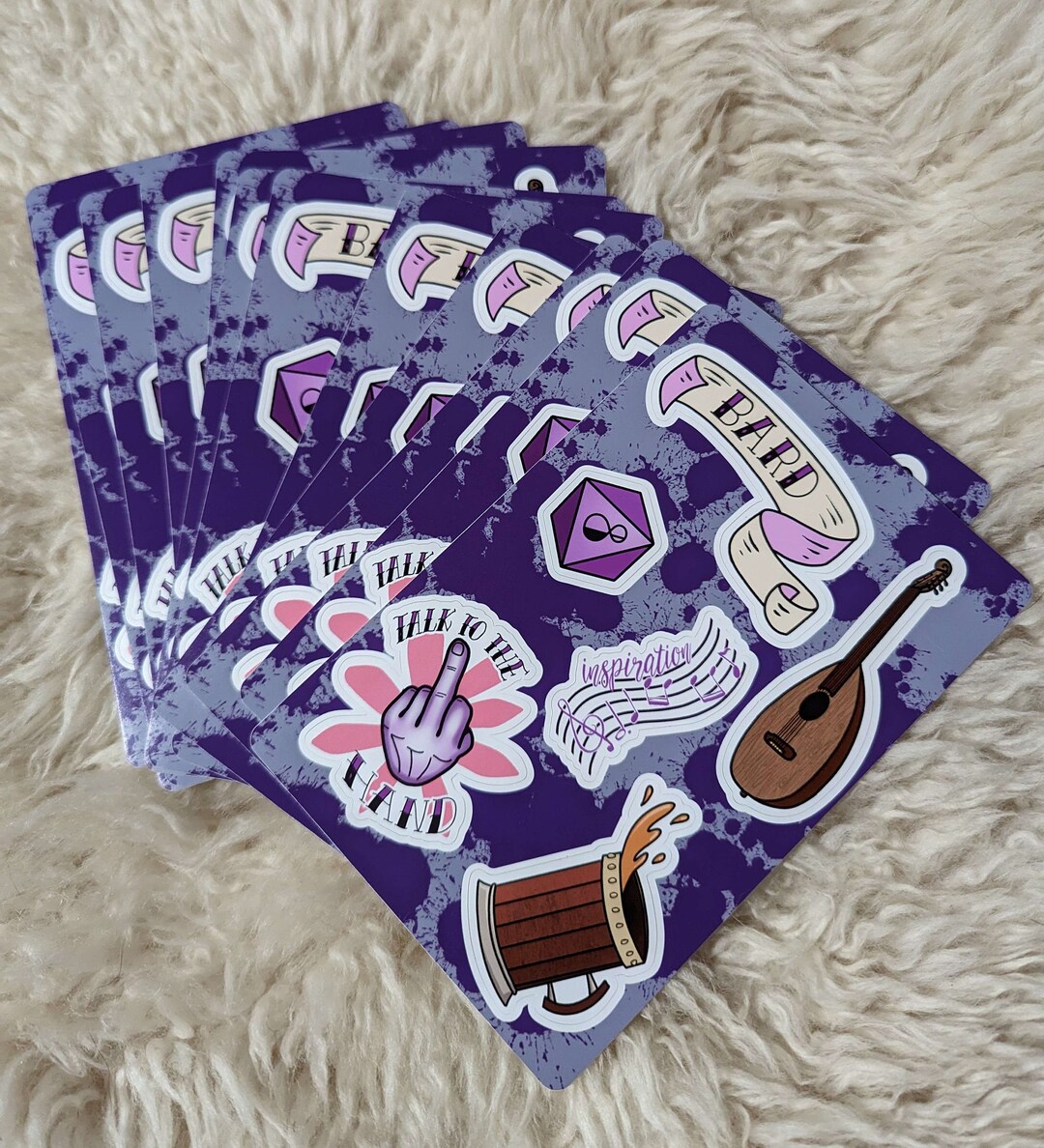 Bard Sticker Sheet | TTRPG | D&D Class Sticker Sheet - Etsy