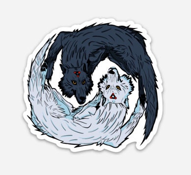 Vinyl Jujutsu Kaisen Sticker JJK Divine Dogs Megumi | Etsy