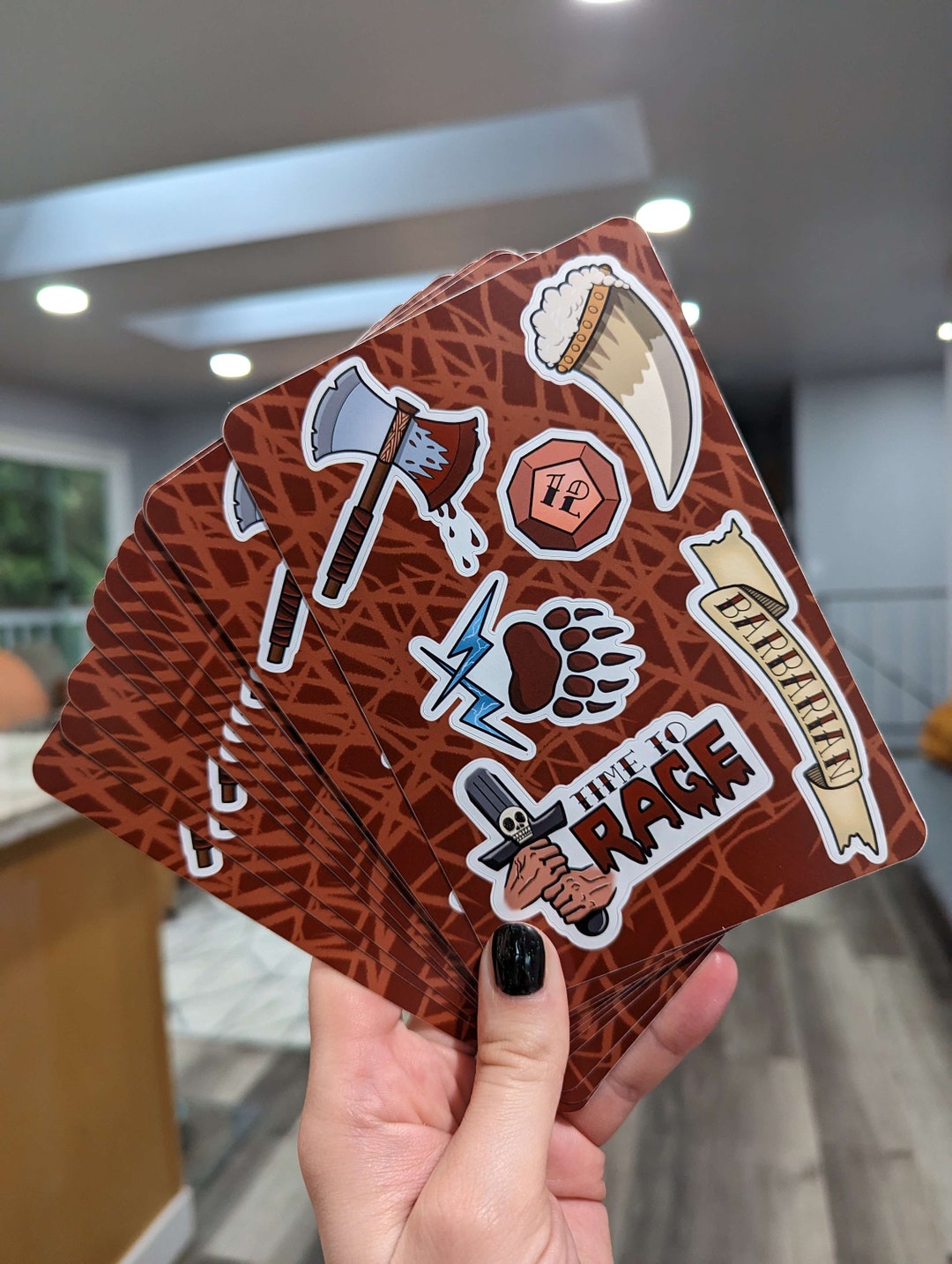 Barbarian Sticker Sheet | TTRPG | D&D Class Sticker Sheet - Etsy
