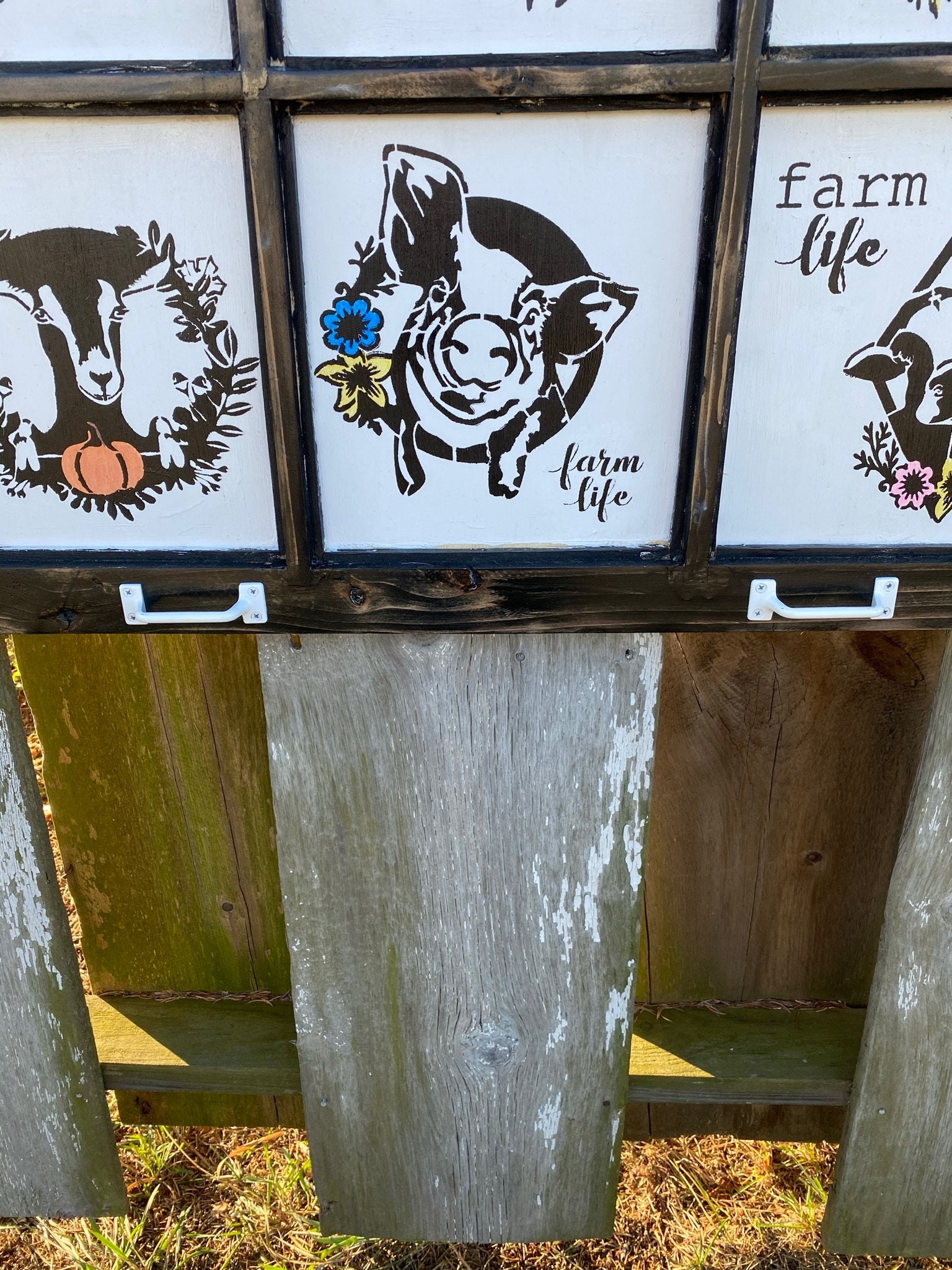 6 Panel Farmhouse Rustic Barn Window - Etsy