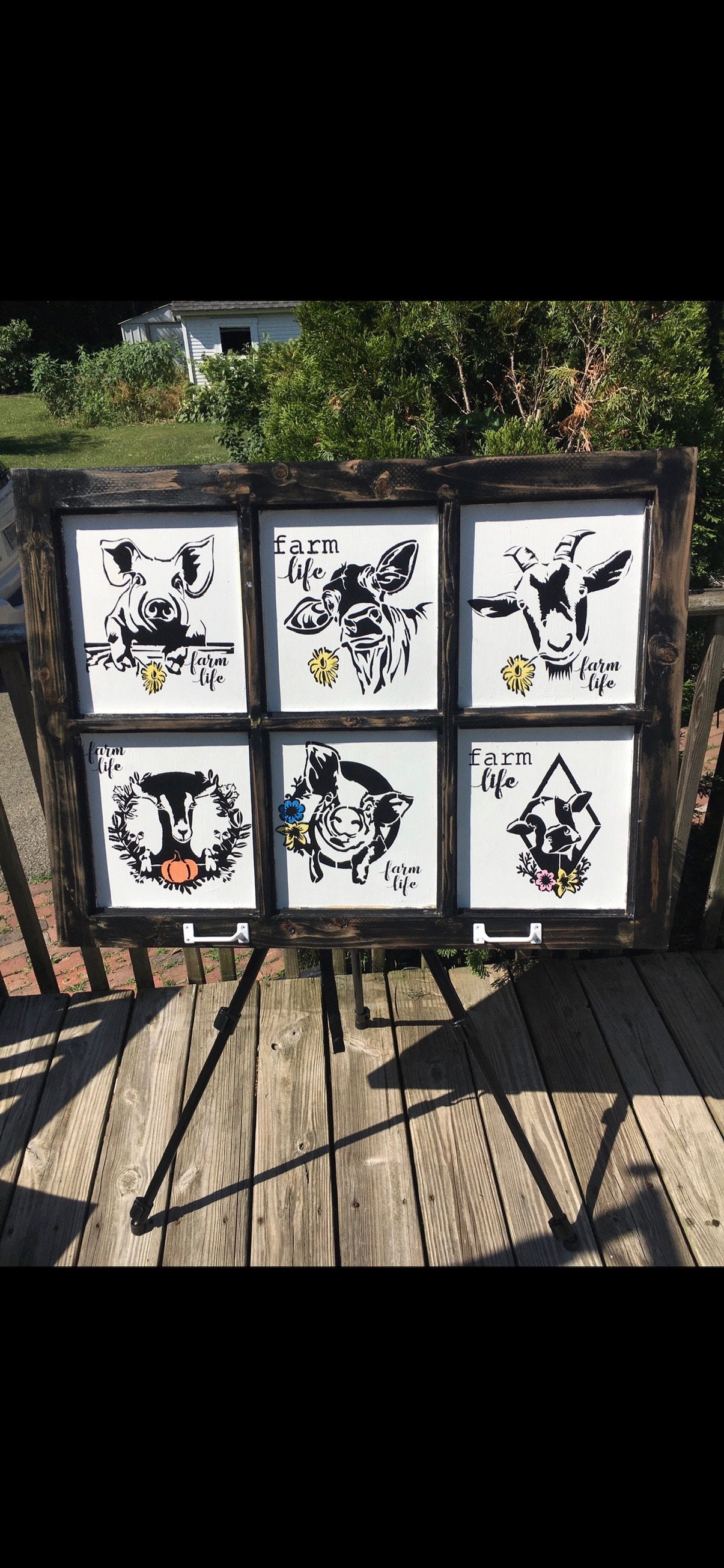 6 Panel Farmhouse Rustic Barn Window - Etsy